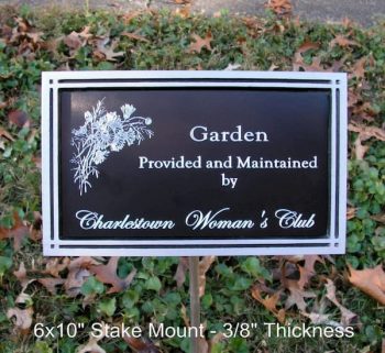 Eagle Scout project plaques, Cast alum - Screw/Stake/Post/Pole mount